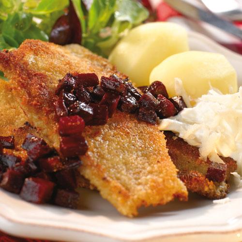 Fiskfilé med rödbetsfräs - Hemmets Journal