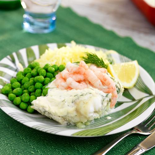 Fisk med räktopp - Hemmets Journal