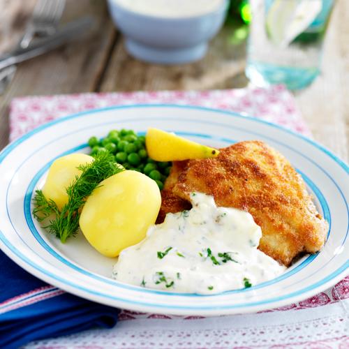 Stekt torskfilé med remouladsås - Hemmets Journal