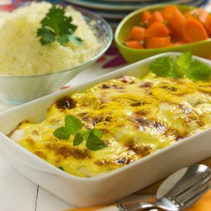 Rödspätta Florentine med pressad potatis - Hemmets Journal