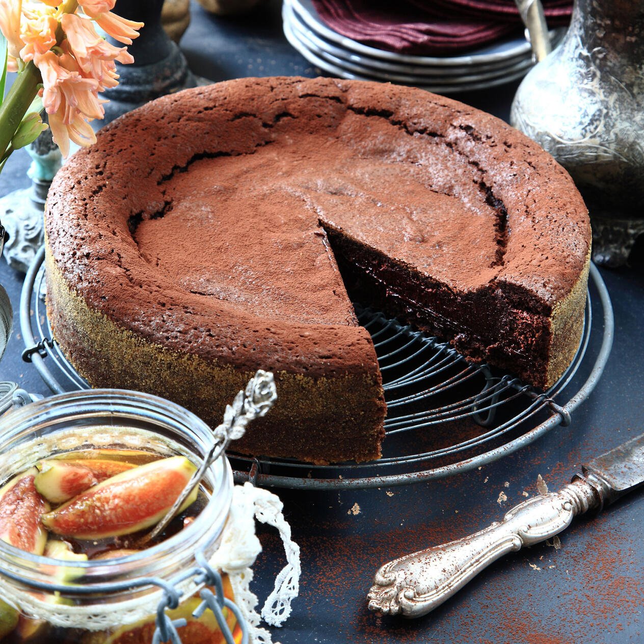 Fransk chokladkaka med konjaksfikon - Hemmets Journal