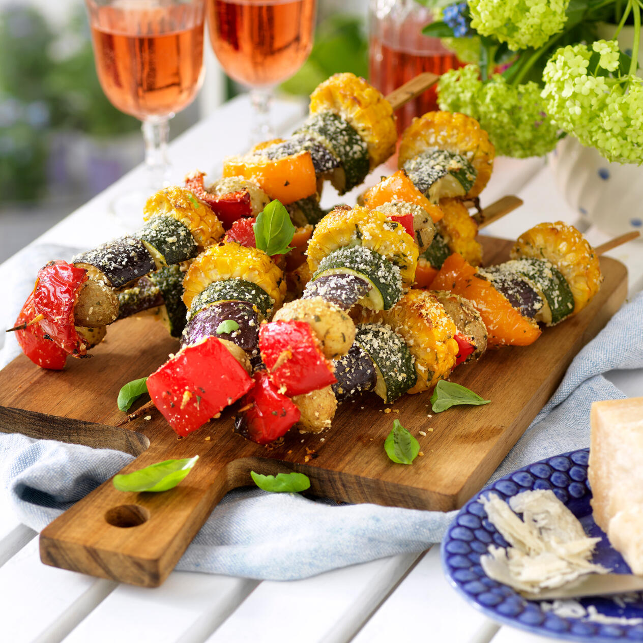 Vegetariska spett med pesto - Hemmets Journal