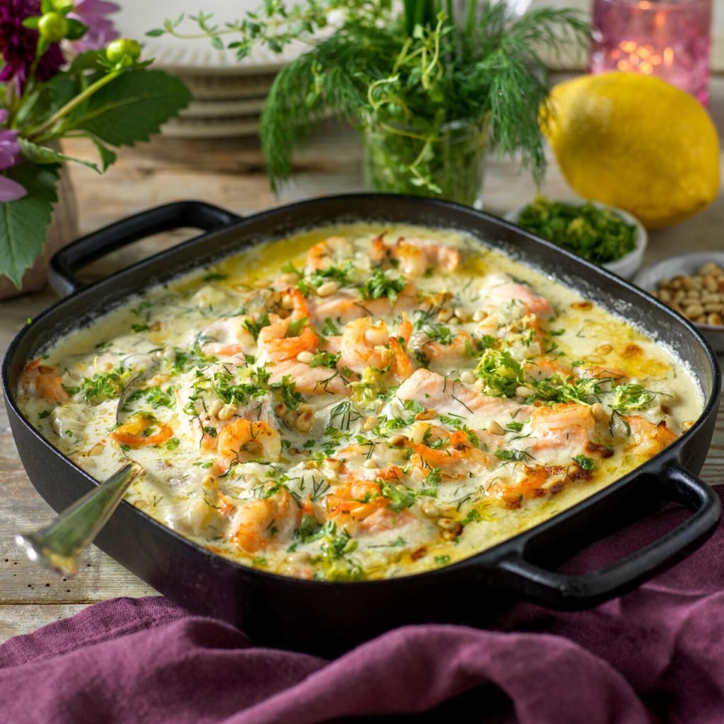 Parmesangratinerad fiskgryta - Hemmets Journal