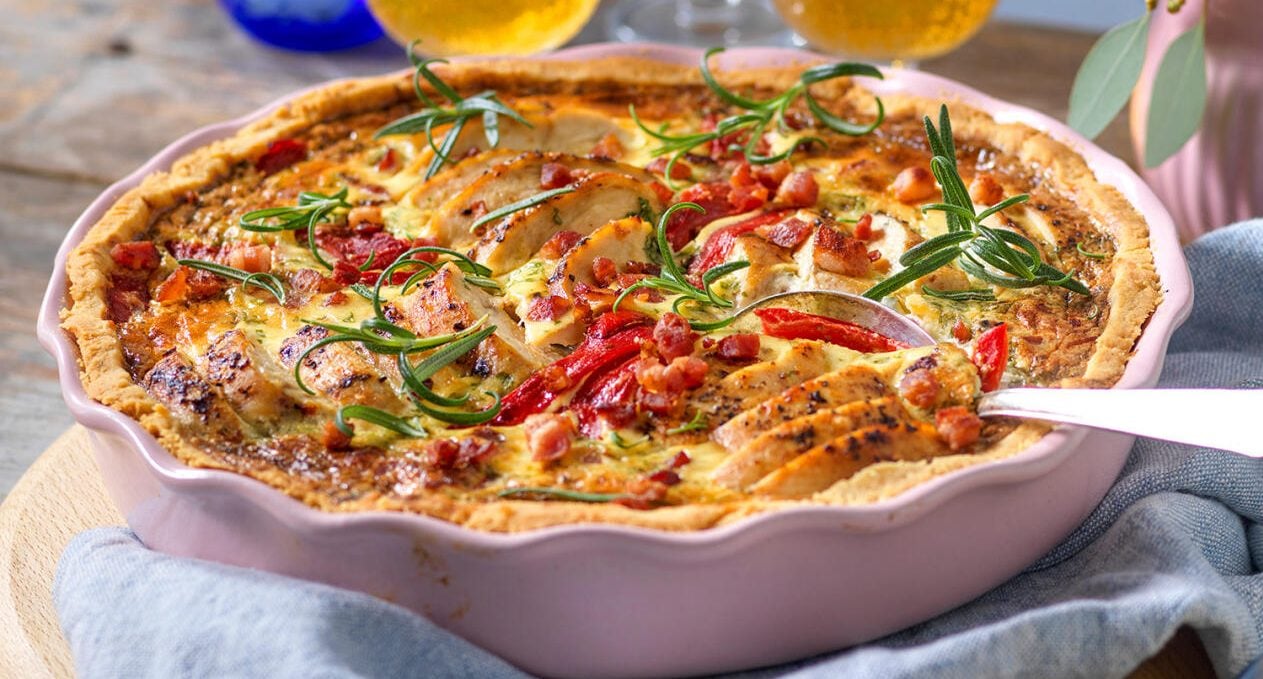 Kyckling- och baconpaj med paprika - Hemmets Journal