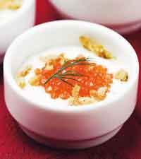 Potatis- och ansjoviskräm med forellrom - Icakuriren