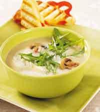 Champinjonsoppa och grillad ostmacka - Icakuriren