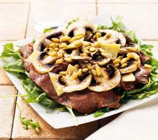 Rostbiff med champinjoner och parmesanost - Icakuriren