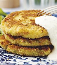 Potatisbullar med vitlökssås - Icakuriren