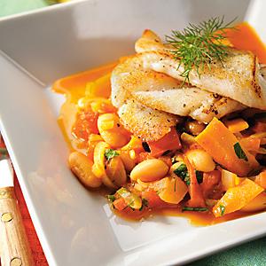 Stekt fisk med grönsaksragu - Icakuriren