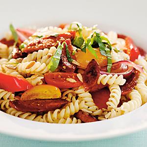 Pastaskruvar med chorizo - Icakuriren