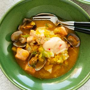 Fiskgryta med fänkål och musslor - Icakuriren