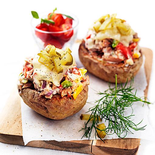 Bakpotatis med tonfisktopping - Icakuriren