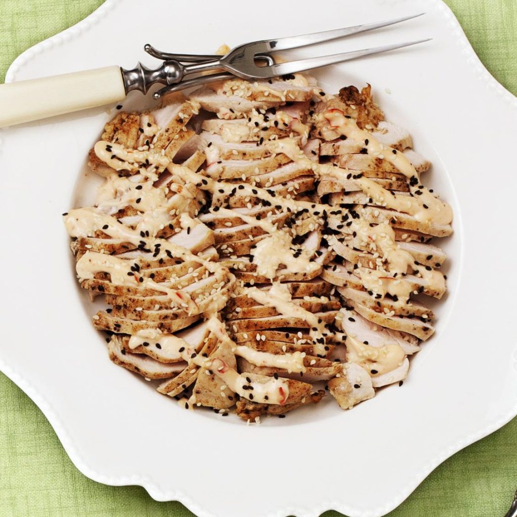 Skivad kycklingfilé med het majonnäs - Icakuriren