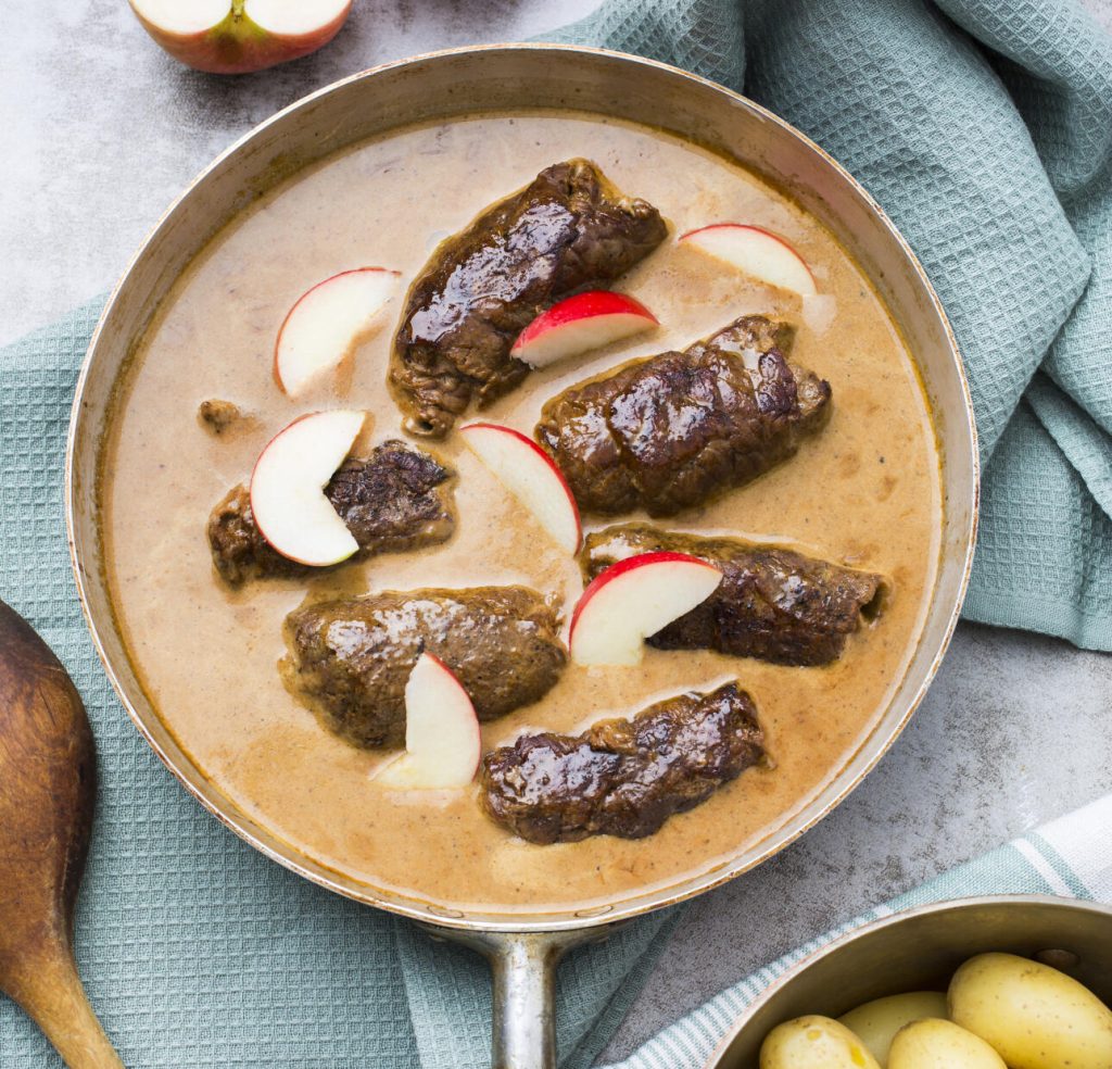 Rullader i gräddig cidersås - Icakuriren