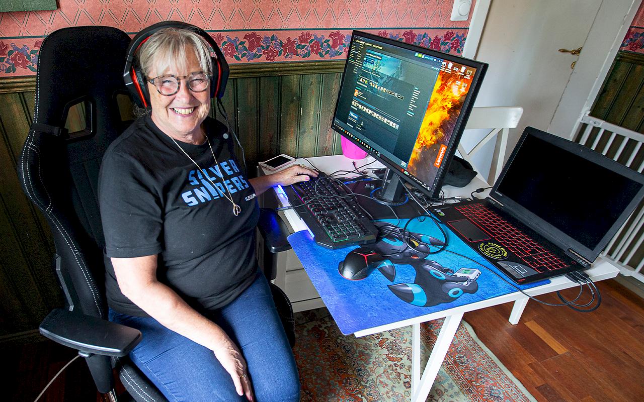 Inger, 70 år, är världsmästare i datorspel - Icakuriren